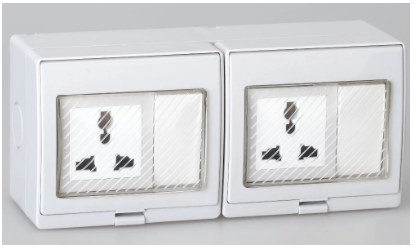 PS-2U Multi-function Type 10A IP55 Waterproof 2 Gang Socket - Buy Multi ...