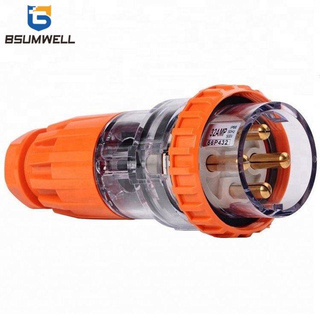 Australia Standard 56P410 three phase 250V/500V 4 round pin Waterproof ...